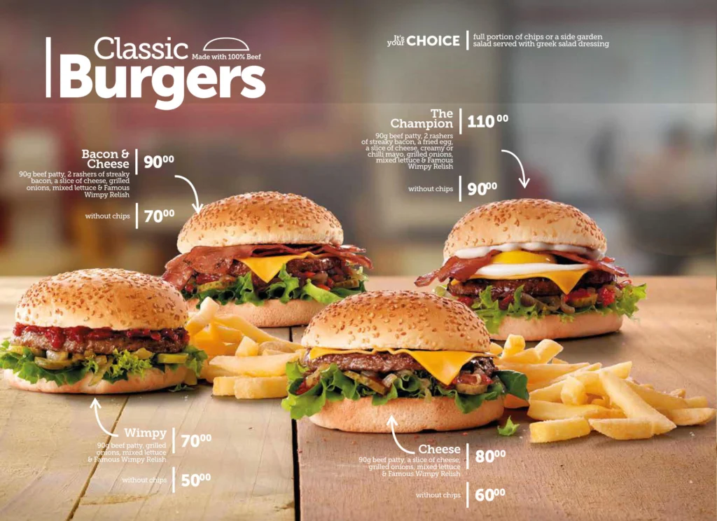 Wimpy Breakfast Menu With Updated Prices in South Africa 2024