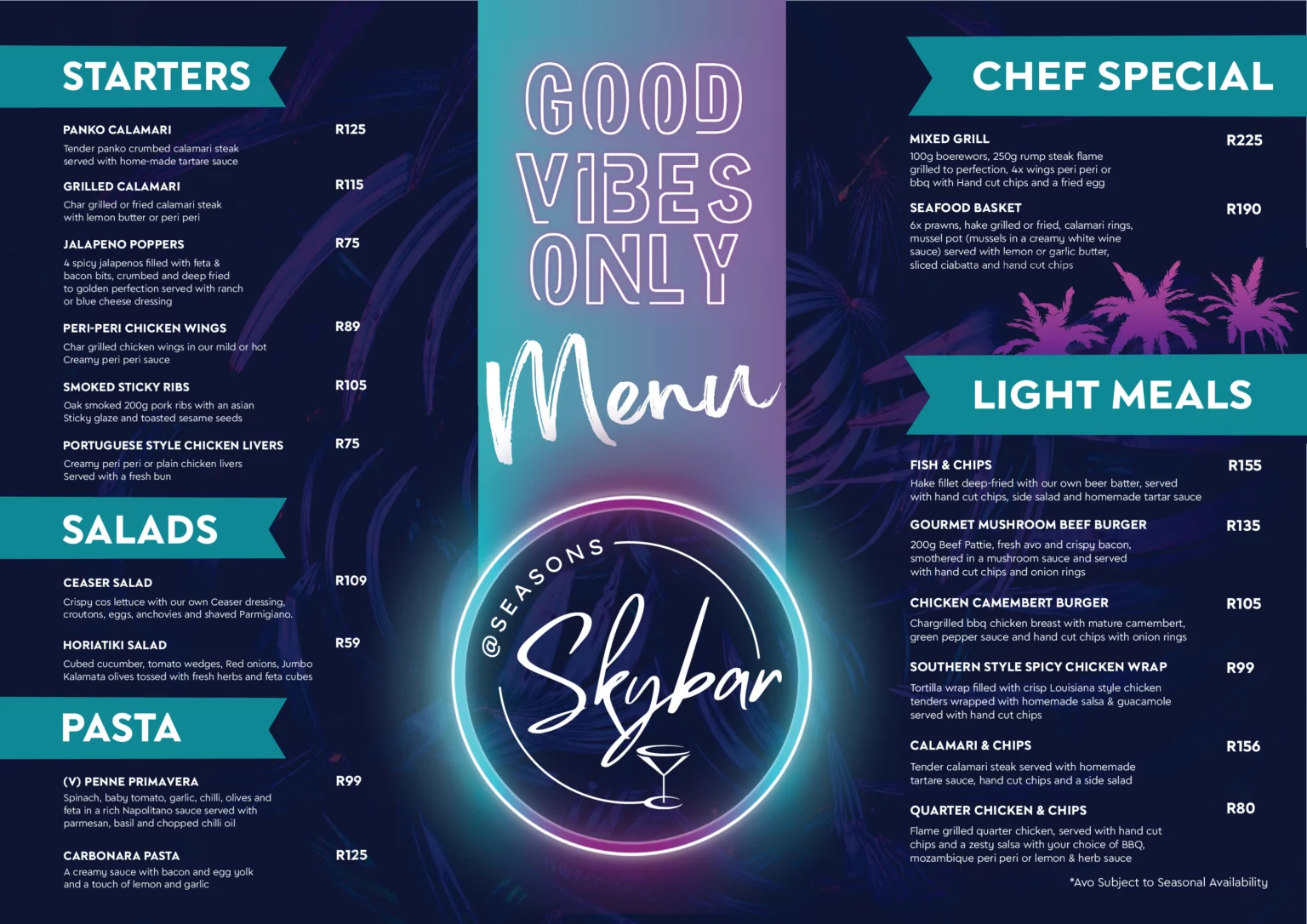 Skye Rooftop Bar And Restaurant Menu Prices 2024